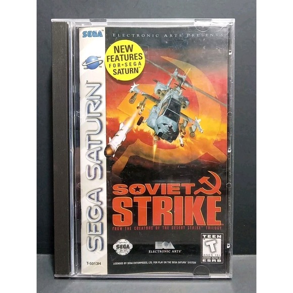 Video Games & Consoles | Soviet Strike Sega Saturn 1996 Complete In Box Cib Authentic Rare Ea ...